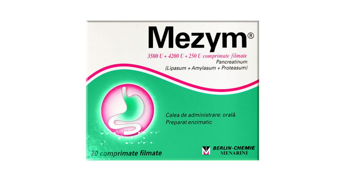 Mezym (20 tablets) - Buy at Univermag